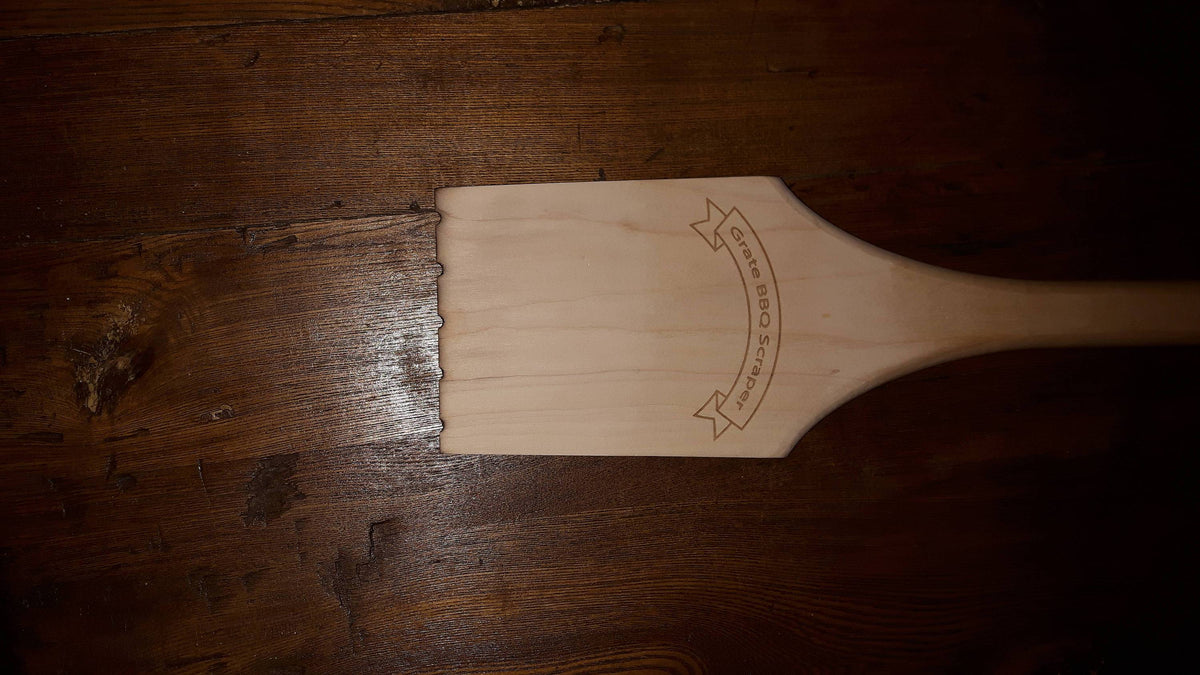 BBQ Scraper- Extra long 21", Safe & bristle free hardwood – Cleaver ...